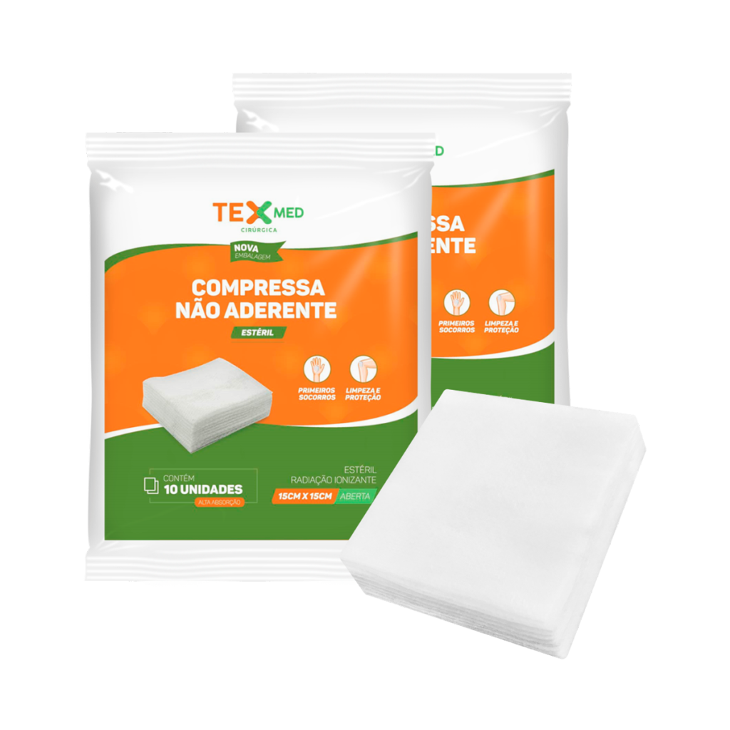 Compressa de Gaze Não Aderente (Envelope) – TexMed Cirúrgica